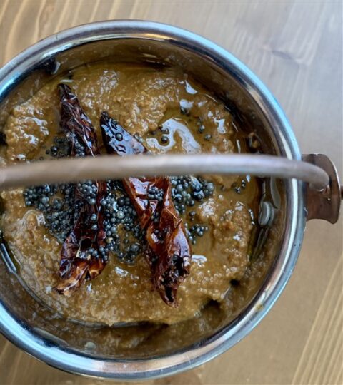 Zero-Waste Butternut Squash Sippae (Peel) Chutney - Healthy Indian