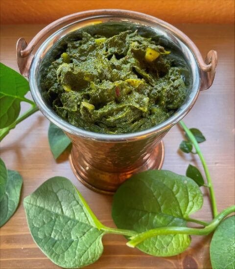 Bachali Kura Pappu: Malabar Spinach Dal - Nutritious, flavorful, lentil ...