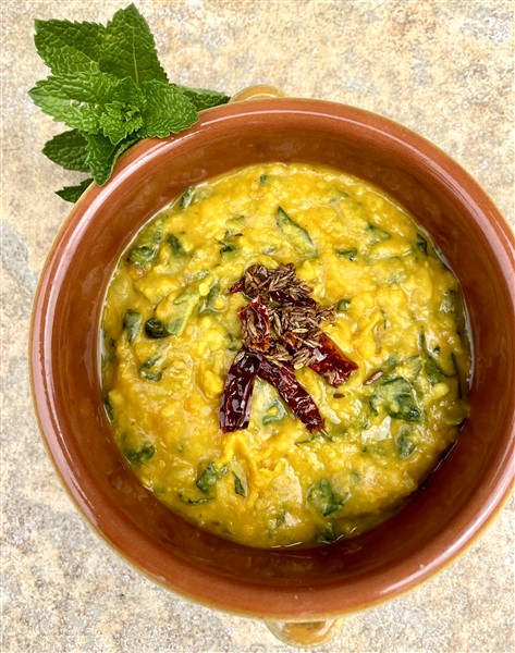 Pudina (Mint) Dal Recipe - Healthy Indian